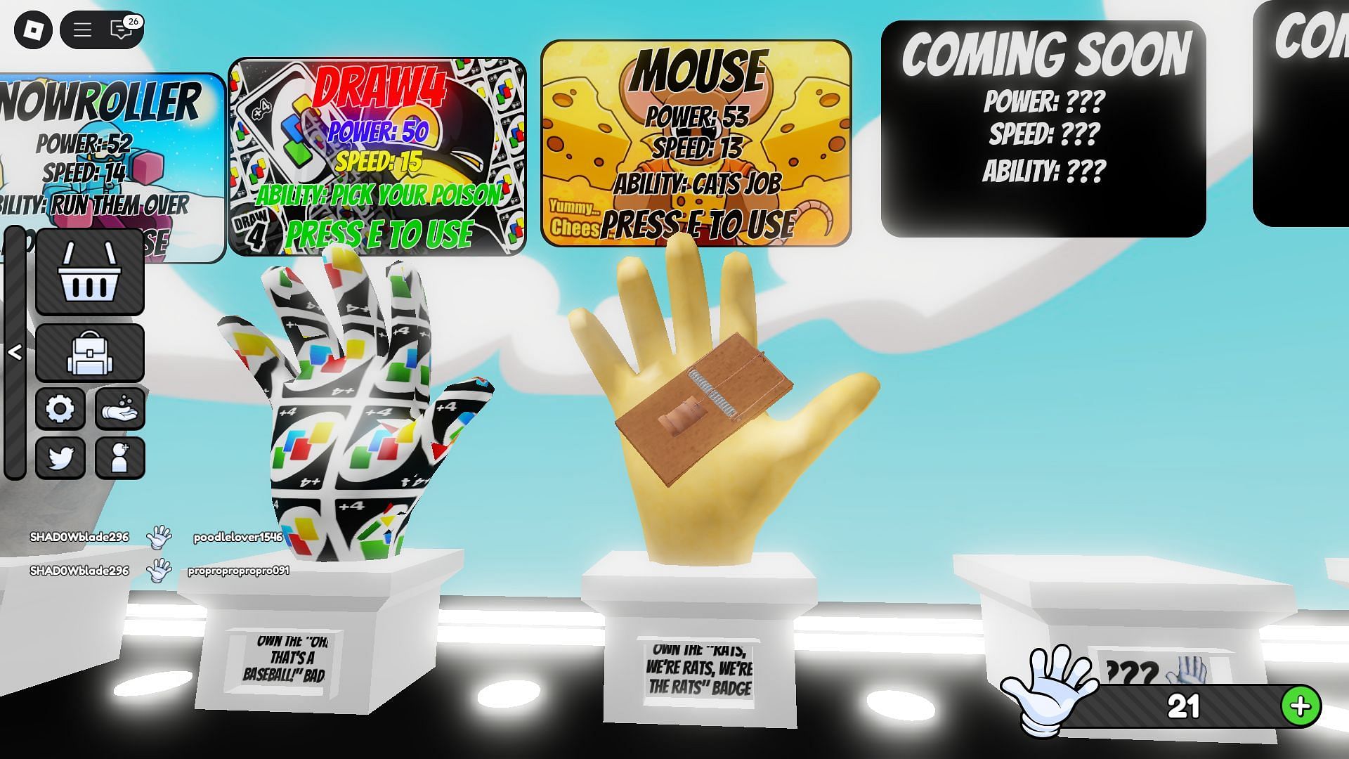 The Mouse Glove in Slap Battles The Mouse Glove in Slap Battles